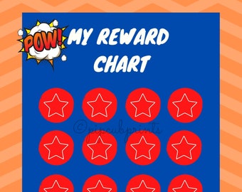Superhero Reward Chart | Etsy