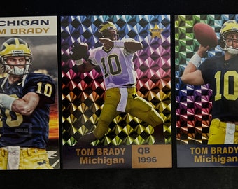 Tom Brady Michigan Cards - Etsy