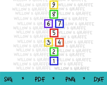 Hopscotch SVG, Sensory Path Svg, Hopscotch Cut File, Cricut File ...