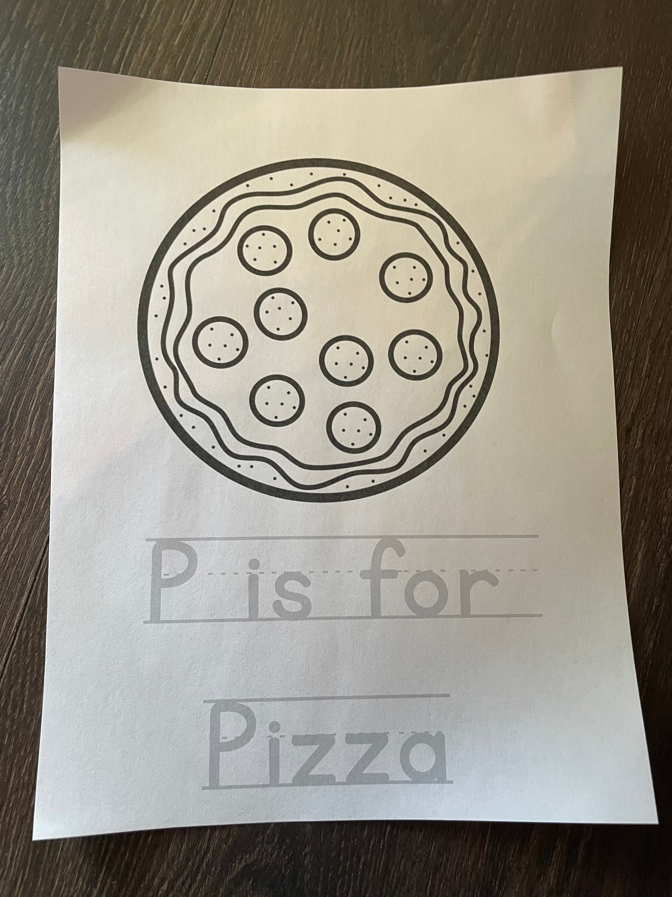 Pizza by Frank Asch Book Companion Letter P Letter of the Week ...