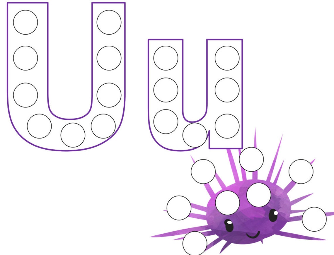 Animal Alphabet Dot Marker Worksheets Toddler School - Etsy