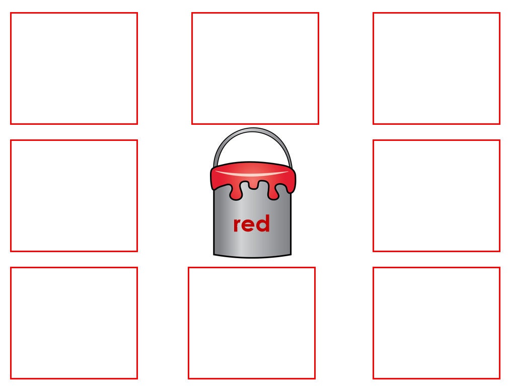 Color Matching Worksheet Busy Binder Page Preschool Tot School ...