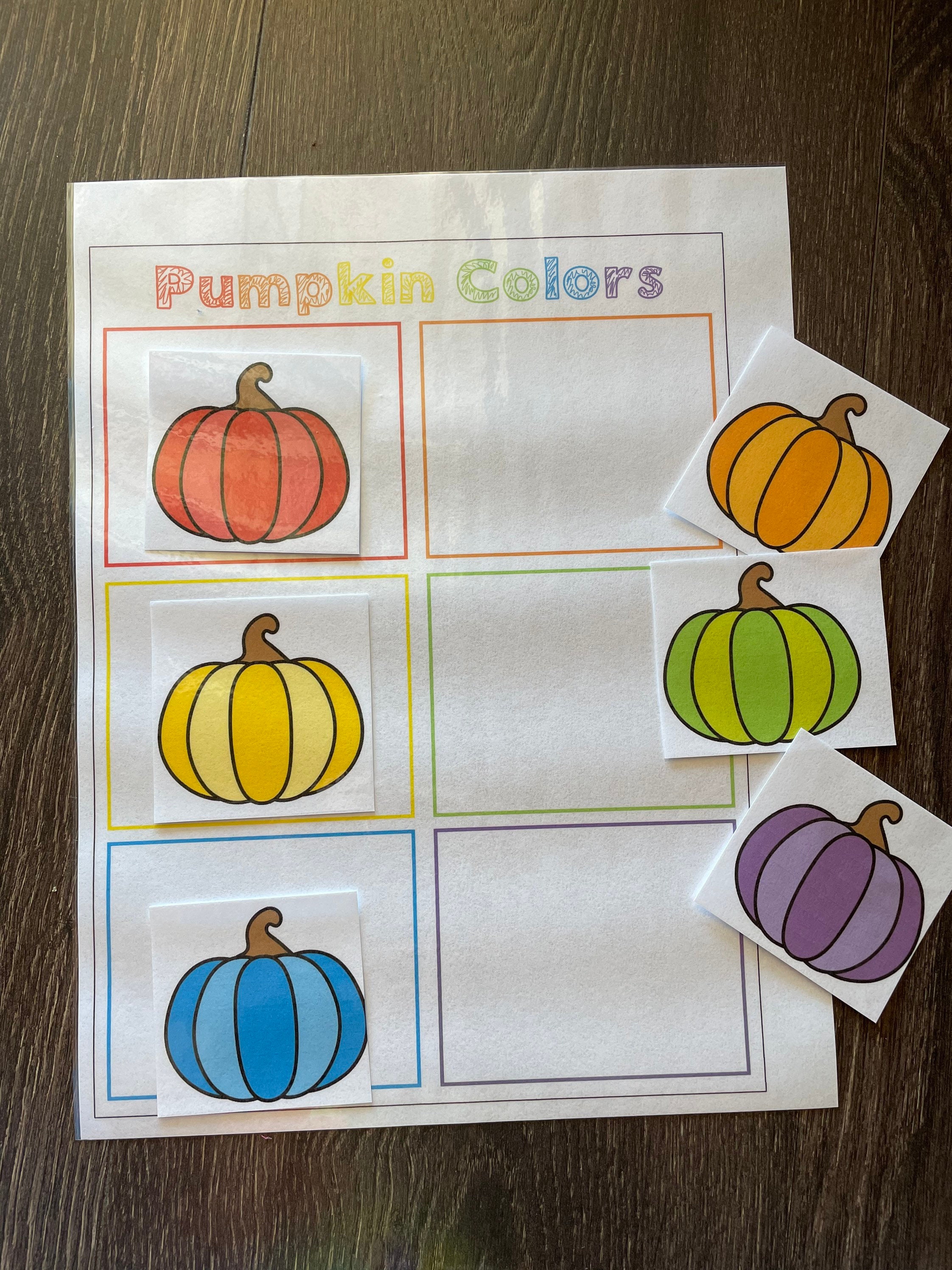 Pumpkin Themed Preschool Worksheets Activities Toddler School Fall ...
