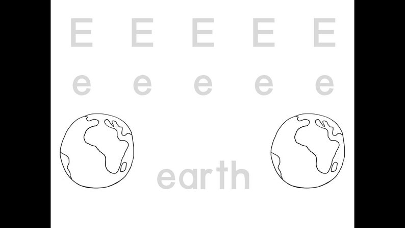 E - Letter of the Week E is for Earth Preschool Curriclum Tot School ...