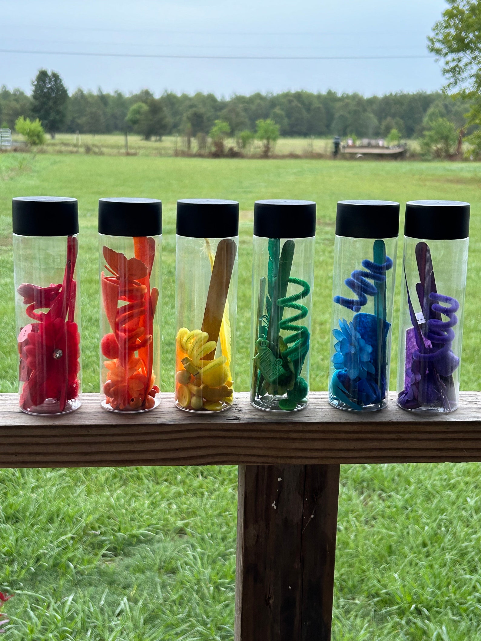 Rainbow Sensory Bottles Rainbow Color Bottles I Spy Rainbow Bottles ...