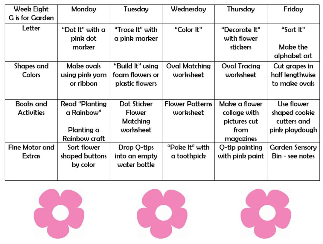 Letters G-L Toddler Curriculum Bundle Tot School Curriculum - Toddler ...