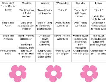 Letters A-F Toddler School Curriculum Bundle Tot School Curriculum ...