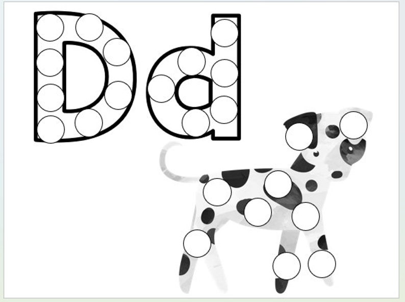 Animal Alphabet Dot Marker Worksheets - Toddler School - Preschool ...