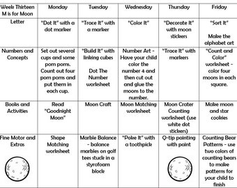 Letters A-F Toddler School Curriculum Bundle Tot School Curriculum ...