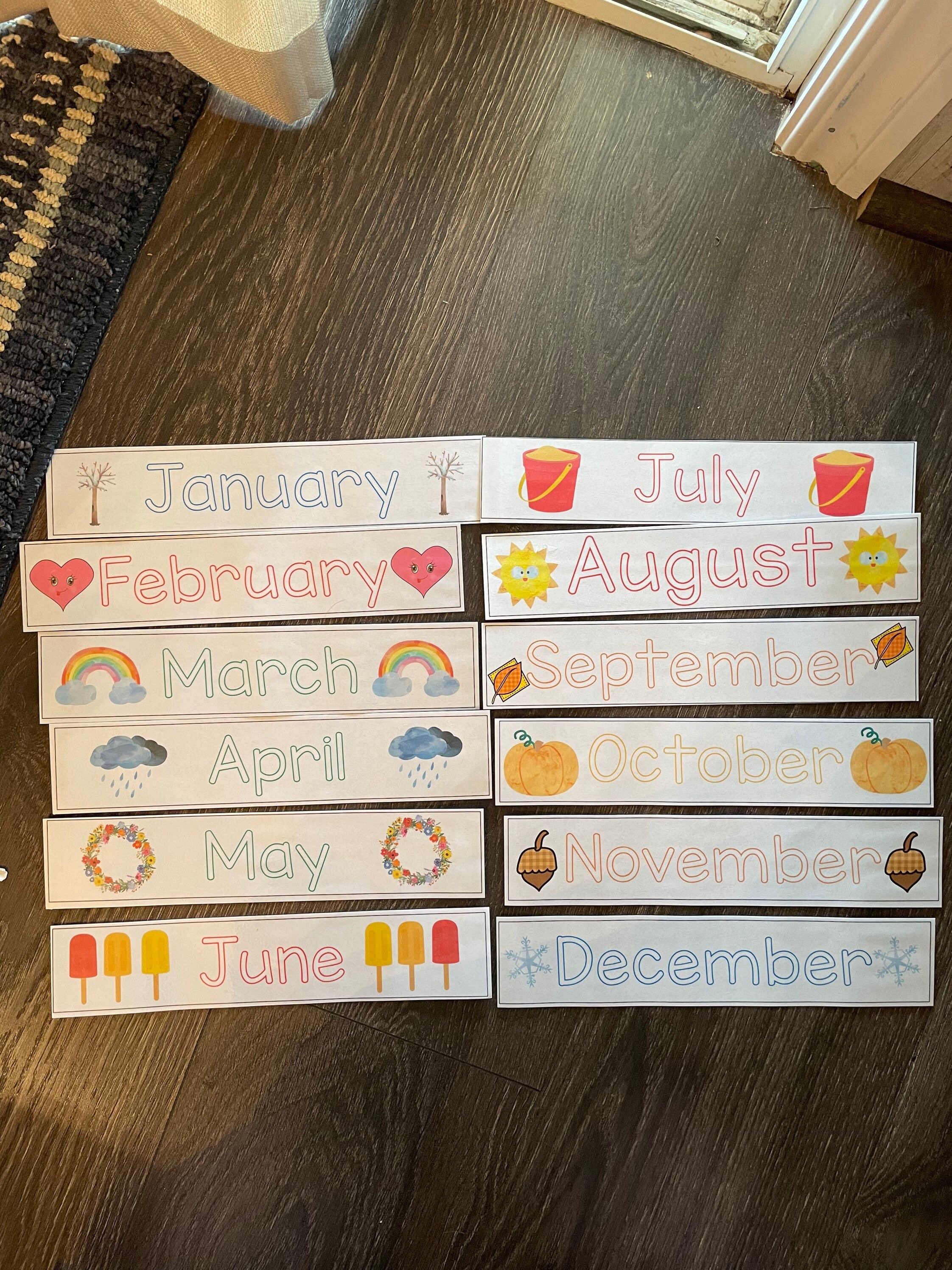 Preschool Kindergarten Tot School Morning Board Calendar - Etsy