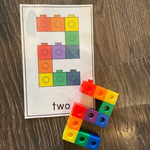 Linking Cube Counting Cards Linking Cube Number Cards Tot School ...