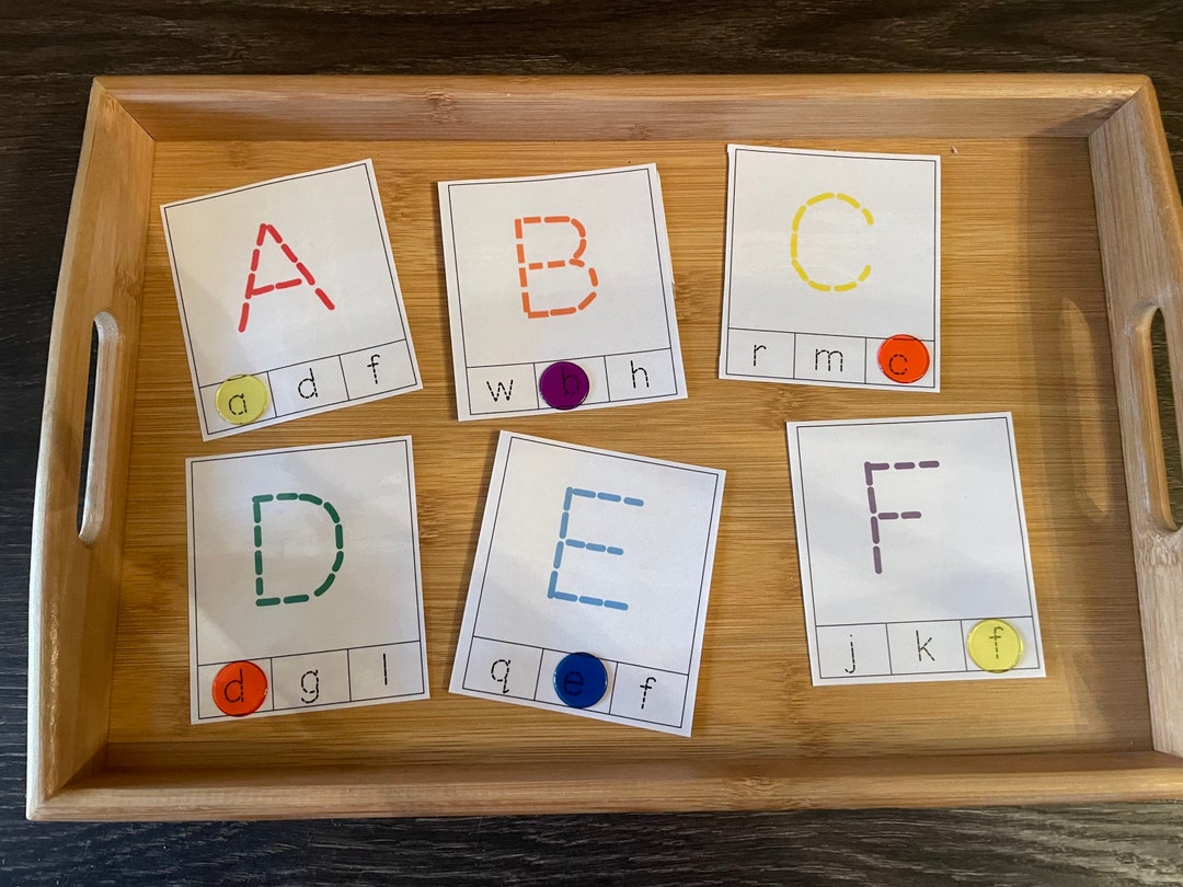 Alphabet Matching Cards: Uppercase to Lowercase (digital Download) - Etsy