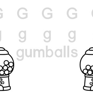G - Letter of the Week G is for Gumballs - Preschool Tot School ...