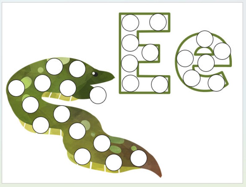 Animal Alphabet Dot Marker Worksheets - Toddler School - Preschool ...