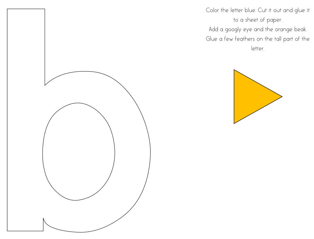 B - Letter of the Week - B is for Birds - Preschool Curriculum - Tot ...