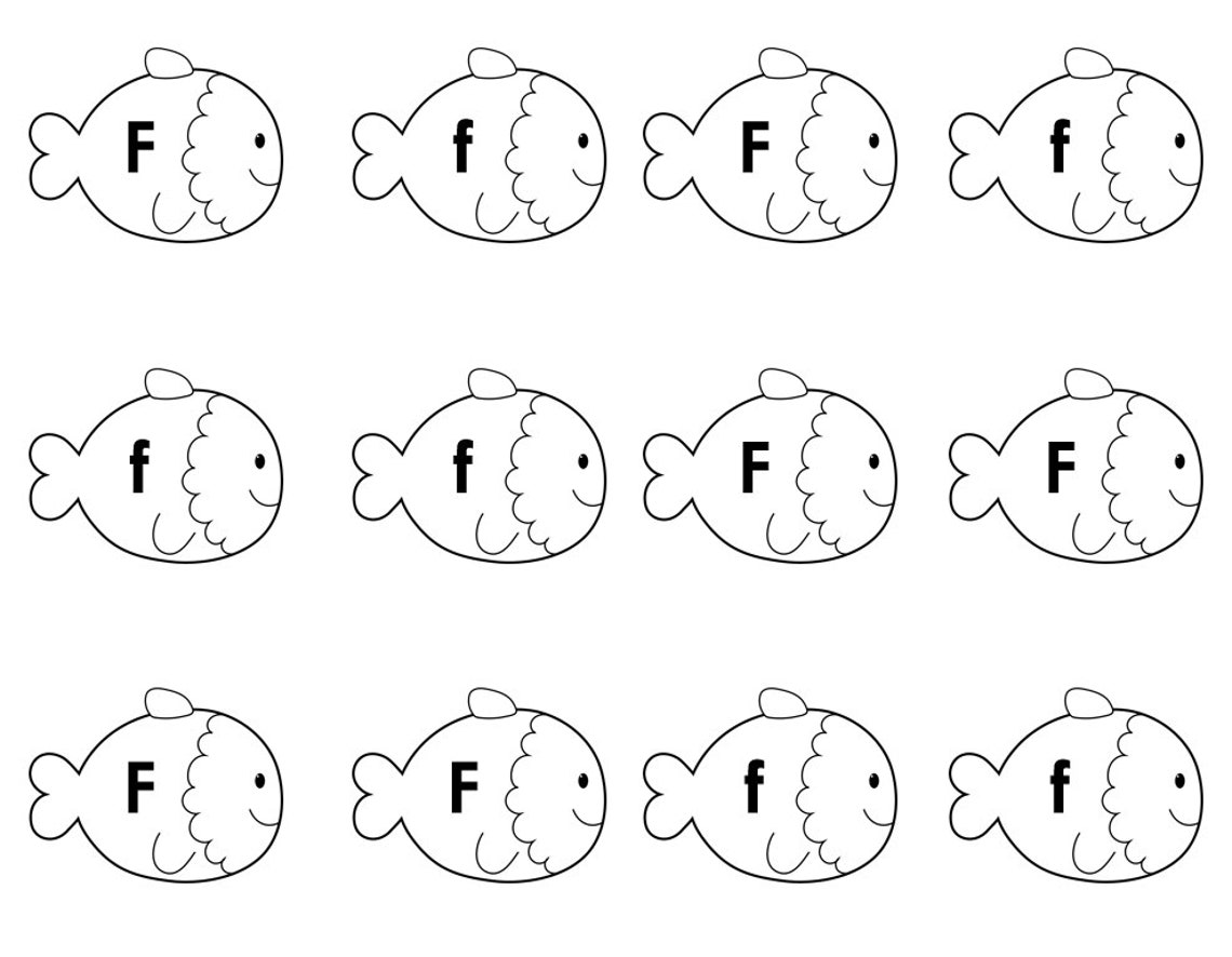 F Letter of the Week F is for Fish Preschool Tot School Curriculum ...