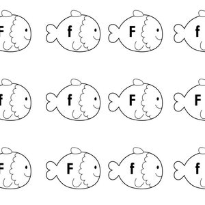 F - Letter of the Week F is for Fish - Preschool Tot School Curriculum ...