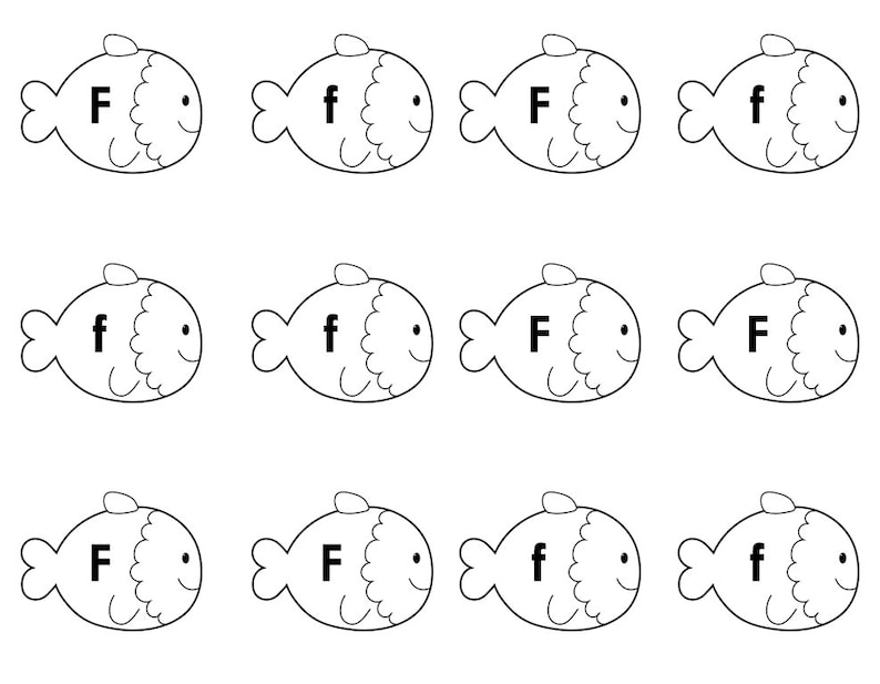 F Letter of the Week F is for Fish Preschool Tot School Curriculum ...
