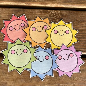 Sunshine Color Matching Clip Cards – Fine Motor Skills, Preschool ...