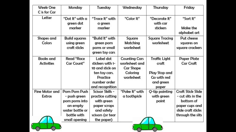 Letters A-F Toddler School Curriculum Bundle Tot School - Etsy