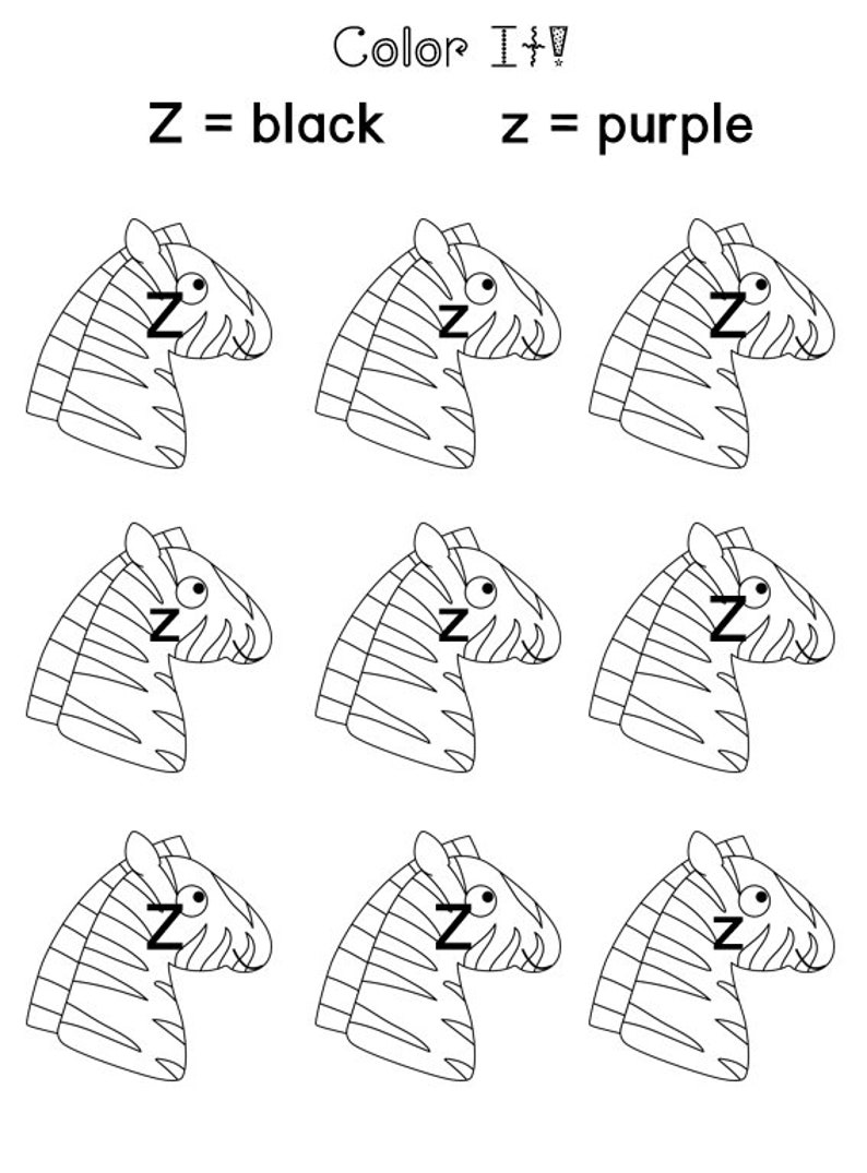 Alphabet Coloring Pages Letter Worksheets Uppercase and Lowercase ...