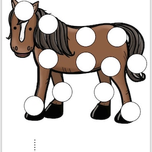 Farm Animal Dot Marker Worksheets - Etsy