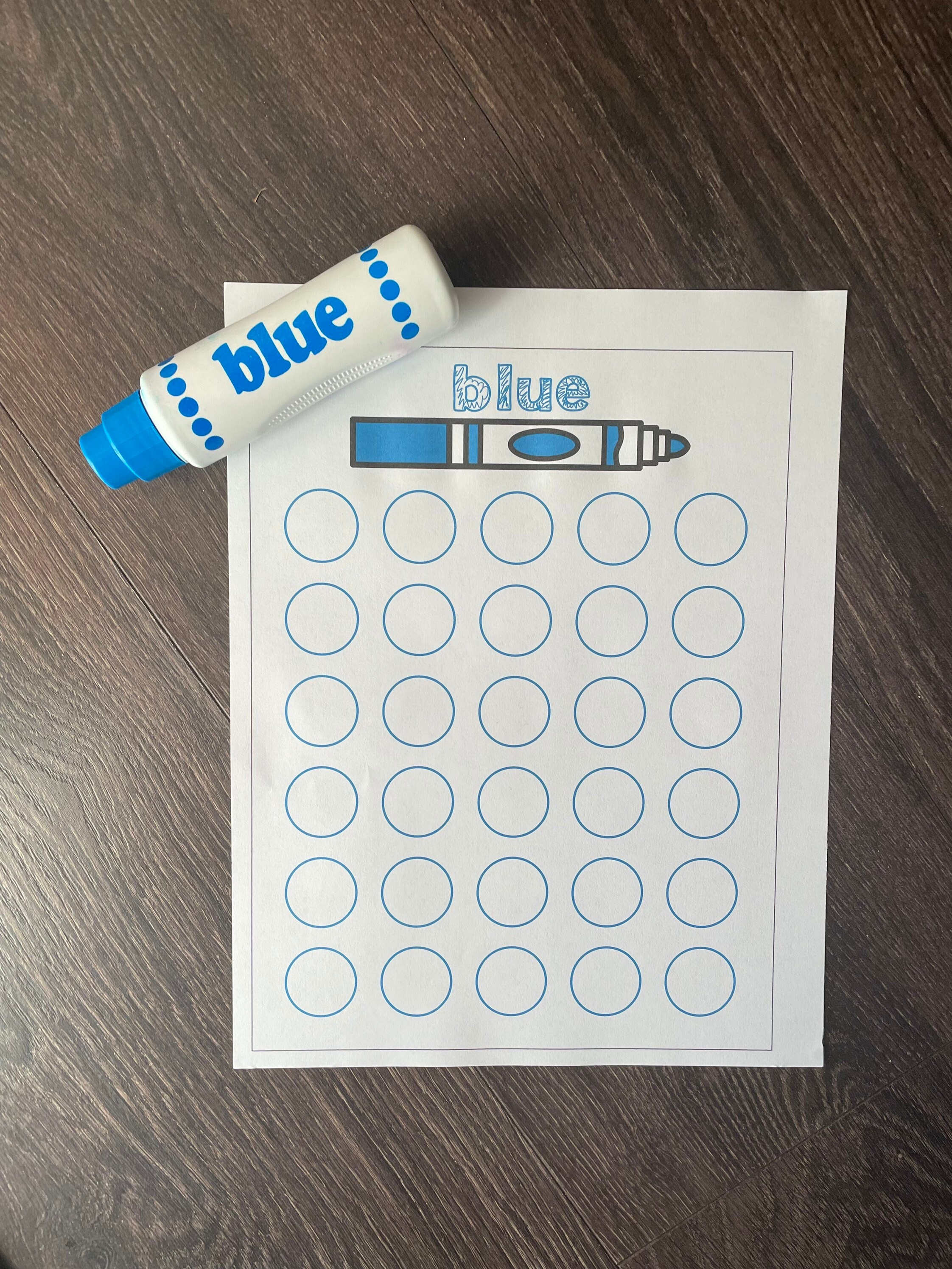 Color Dot Marker Dot Sticker Worksheets Preschool Tot School Worksheets ...