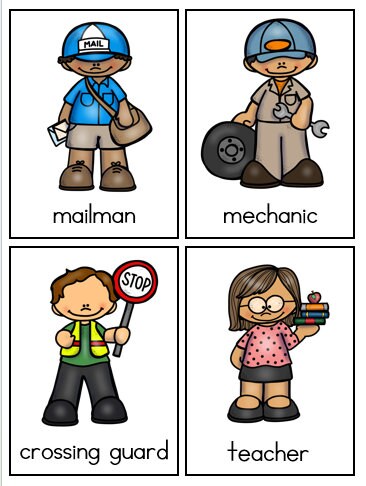 Community Helper Flashcards: Montessori Preschool Learning - Etsy