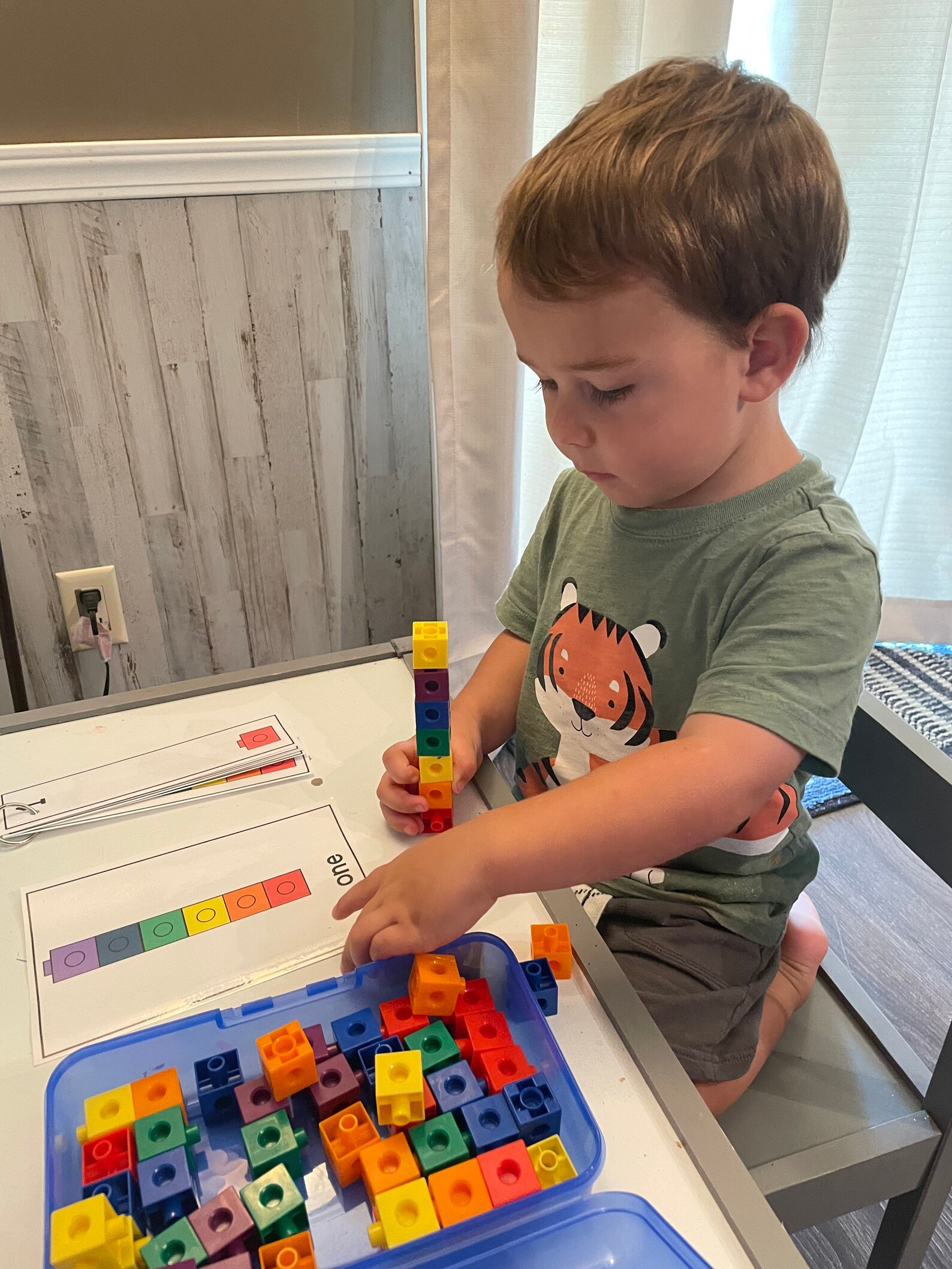 Linking Cube Counting Cards Linking Cube Number Cards Tot - Etsy