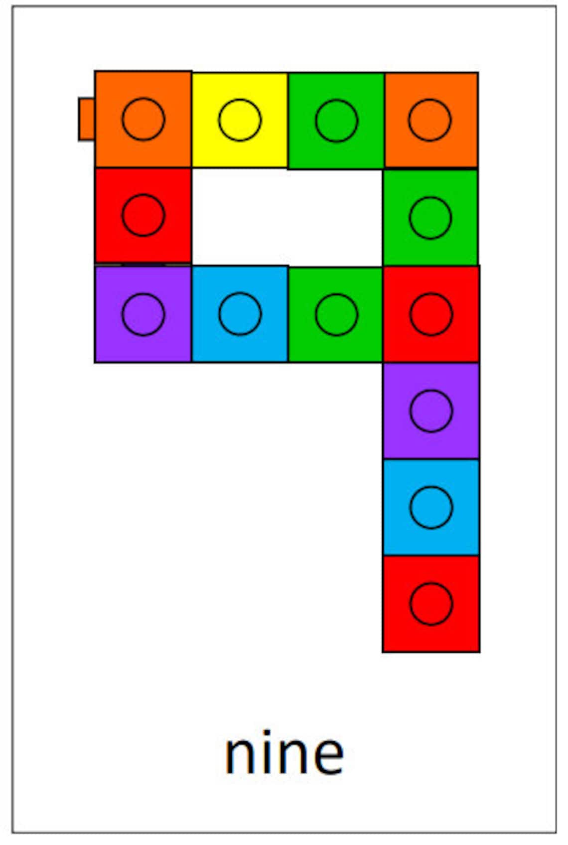 Linking Cube Counting Cards - Linking Cube Number Cards - Tot School ...