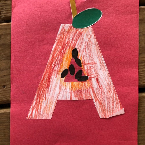 Alphabet Art Toddler Alphabet Worksheets Alphabet Crafts - Etsy