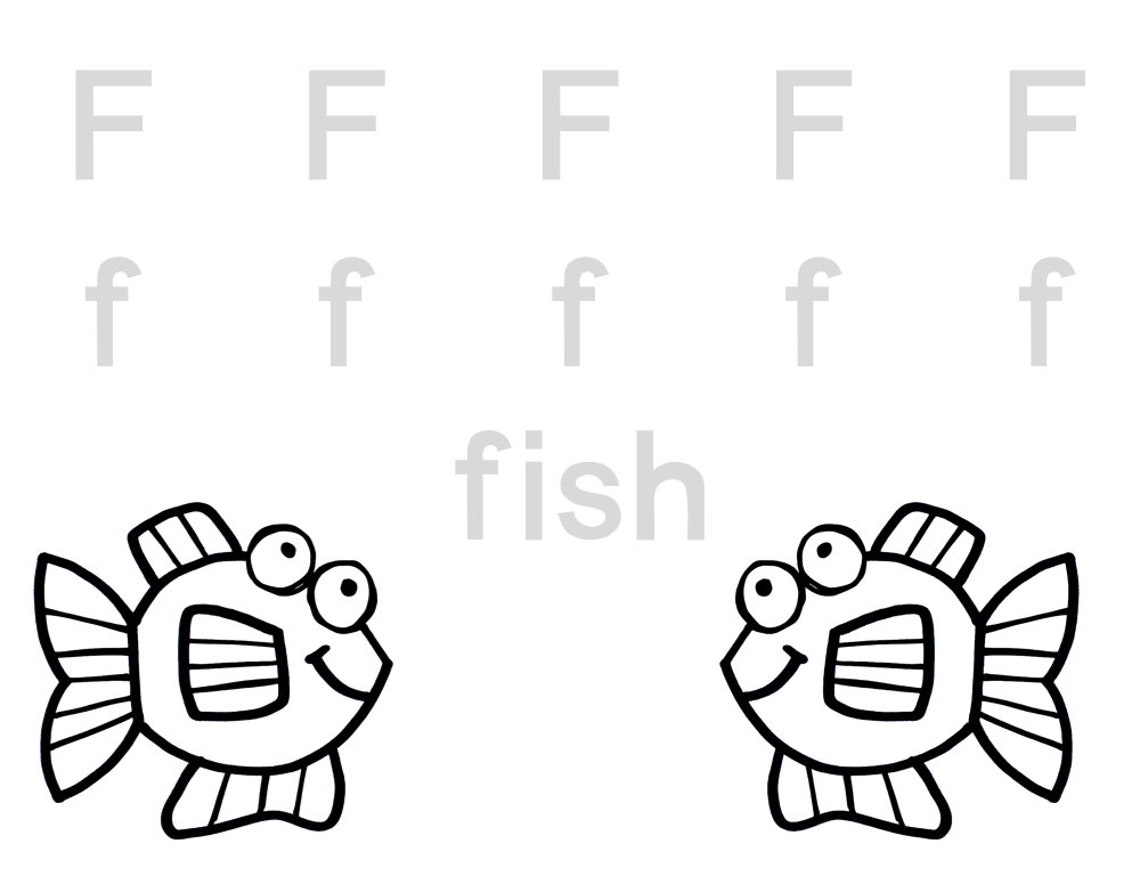 F Letter of the Week F is for Fish Preschool Tot School Curriculum ...