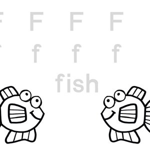F - Letter of the Week F is for Fish - Preschool Tot School Curriculum ...
