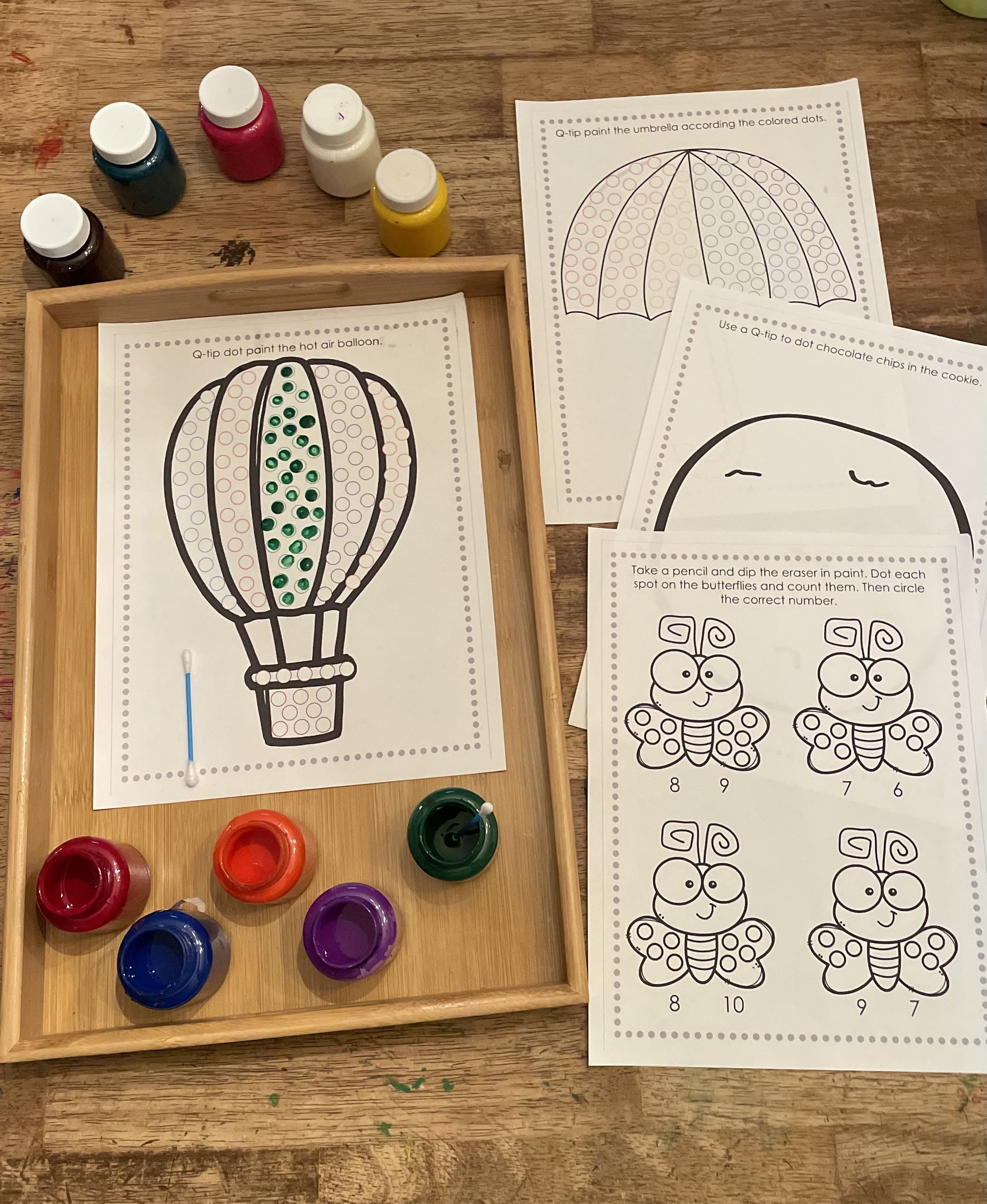 Preschool Fine Motor Journal Tracing Stickers Cutting Gluing Preschool ...