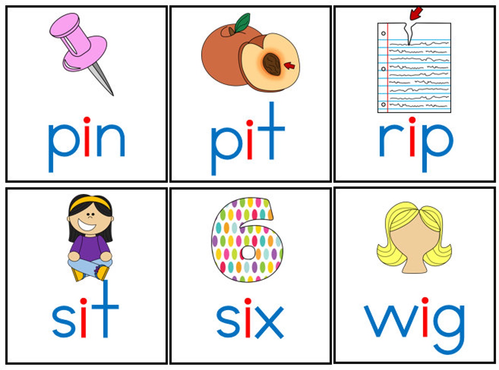 CVC Word Cards Montessori Moveable Alphabet Cards Kindergarten ...