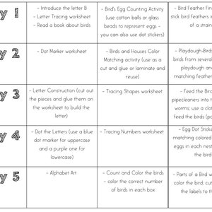 B - Letter of the Week - B is for Birds - Preschool Curriculum - Tot ...