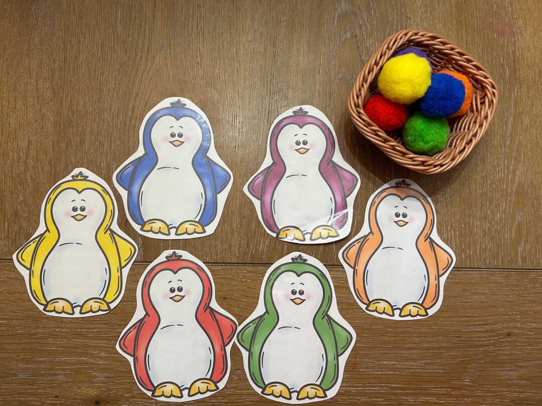 Penguin Color Matching Busy Bag Digital File - Etsy