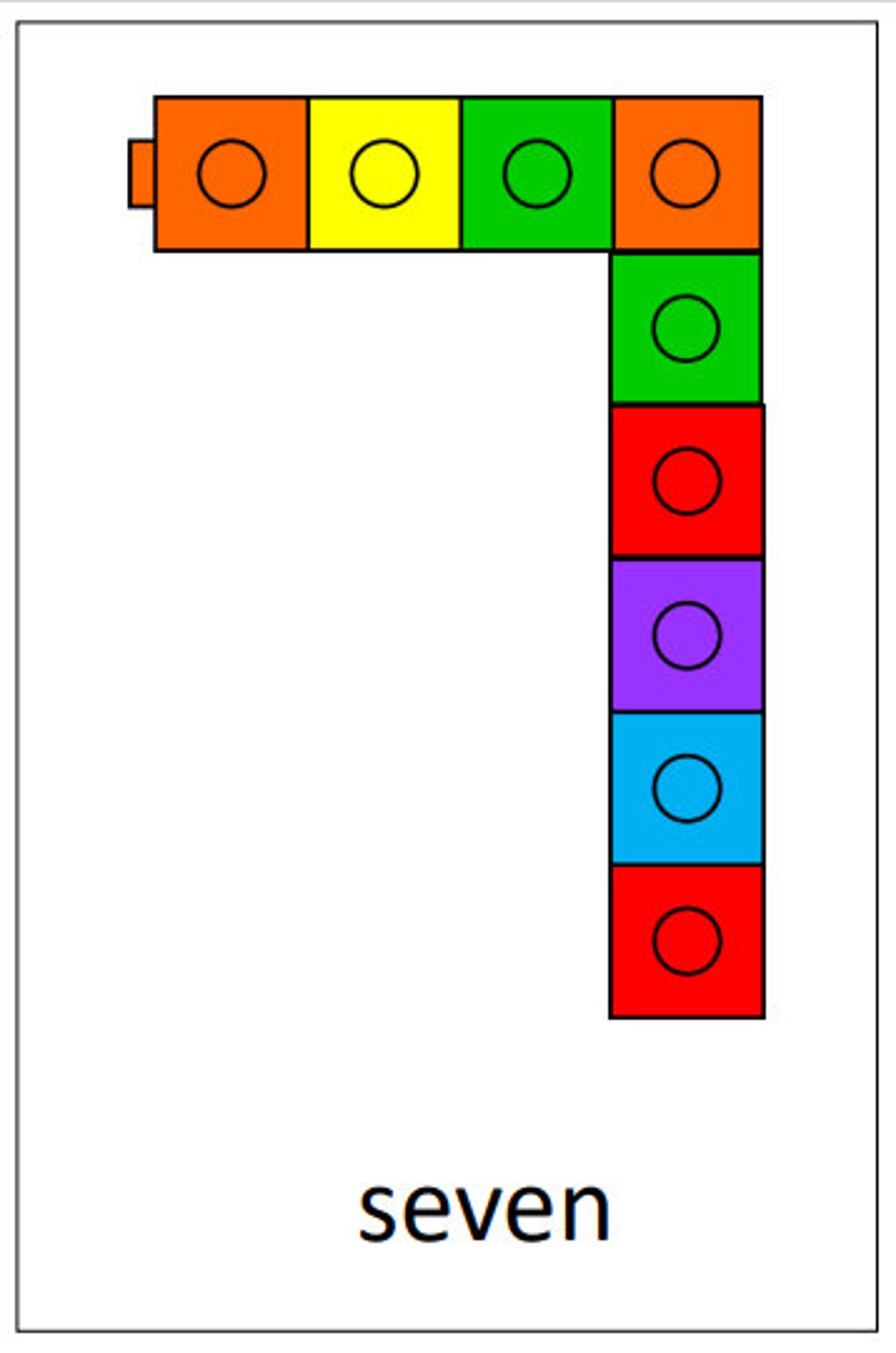 Linking Cube Counting Cards - Linking Cube Number Cards - Tot School ...
