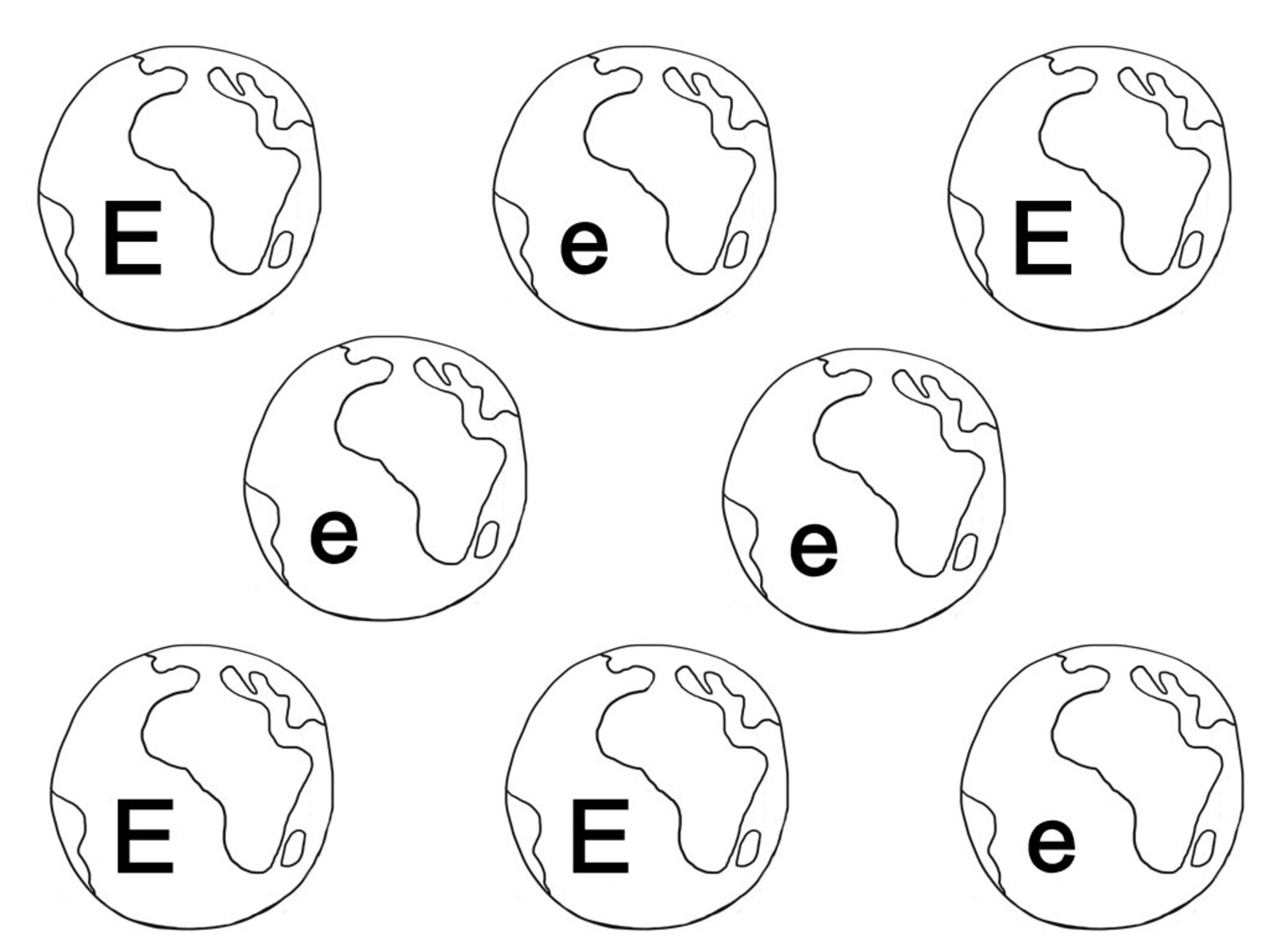 E - Letter of the Week E is for Earth Preschool Curriclum Tot School ...
