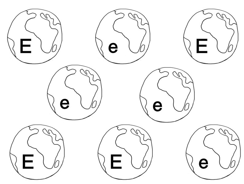 E - Letter of the Week E is for Earth Preschool Curriclum Tot School ...