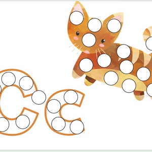 Animal Alphabet Dot Marker Worksheets - Toddler School - Preschool ...