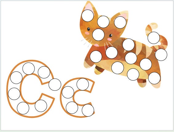 Animal Alphabet Dot Marker Worksheets - Toddler School - Preschool ...