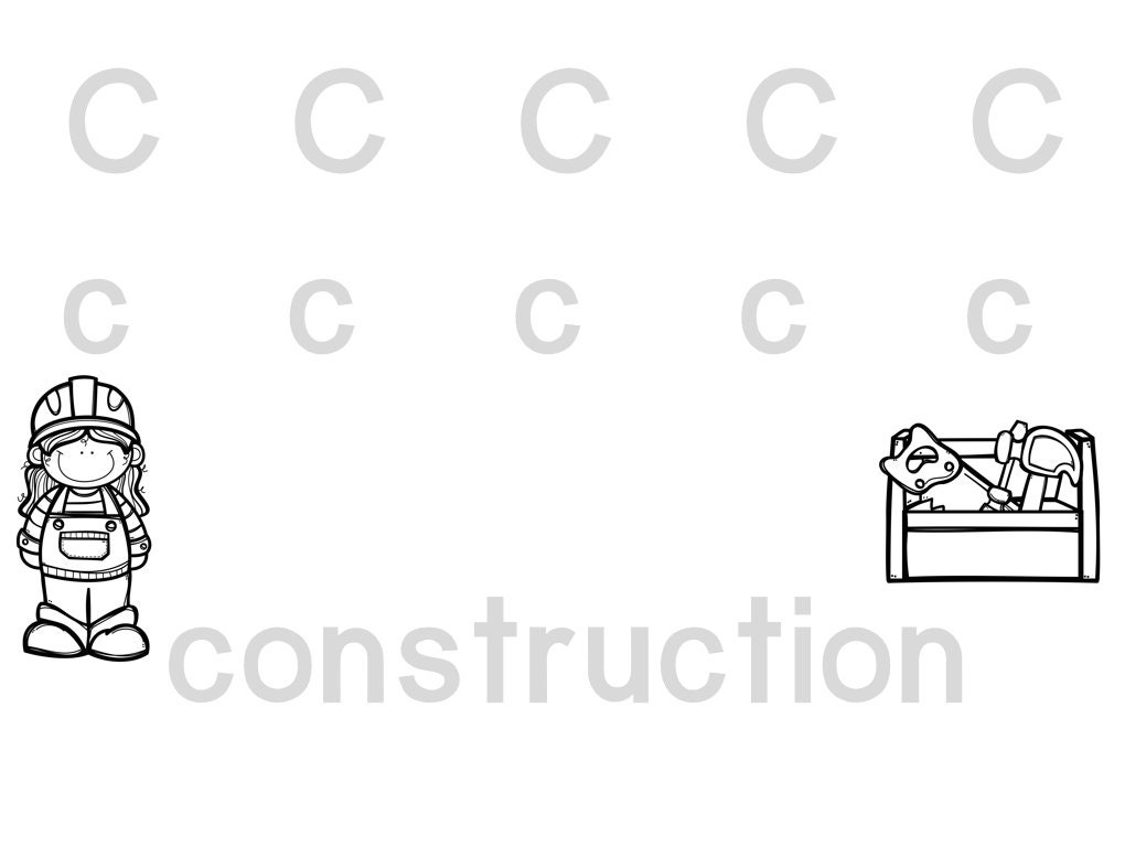 C - Letter of the Week C is for Construction - Preschool - Toddler ...