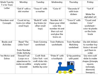 Letters A-F Toddler School Curriculum Bundle Tot School Curriculum ...