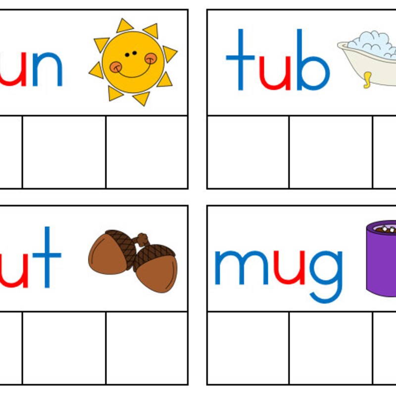 Montessori Cvc Cards - Etsy