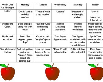 Preschool Curriculum Bundle - Etsy