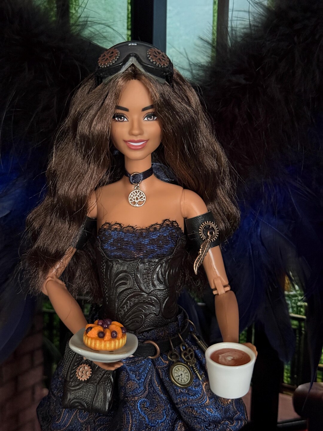 Steampunk Angel Fairy Barbie Bjd, Brazilian OOAK Steampunk Barbie W ...