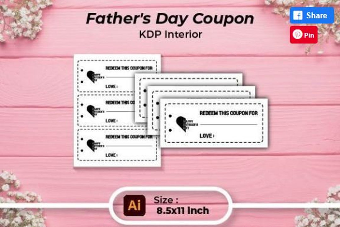Father's Day Coupon Book: Heartfelt Tokens of Love for Dad - Etsy