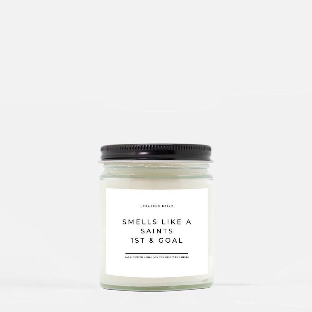 Smells Like A Saints 1st & Goal Candle | Hand Poured 9 Oz. | Smells ...
