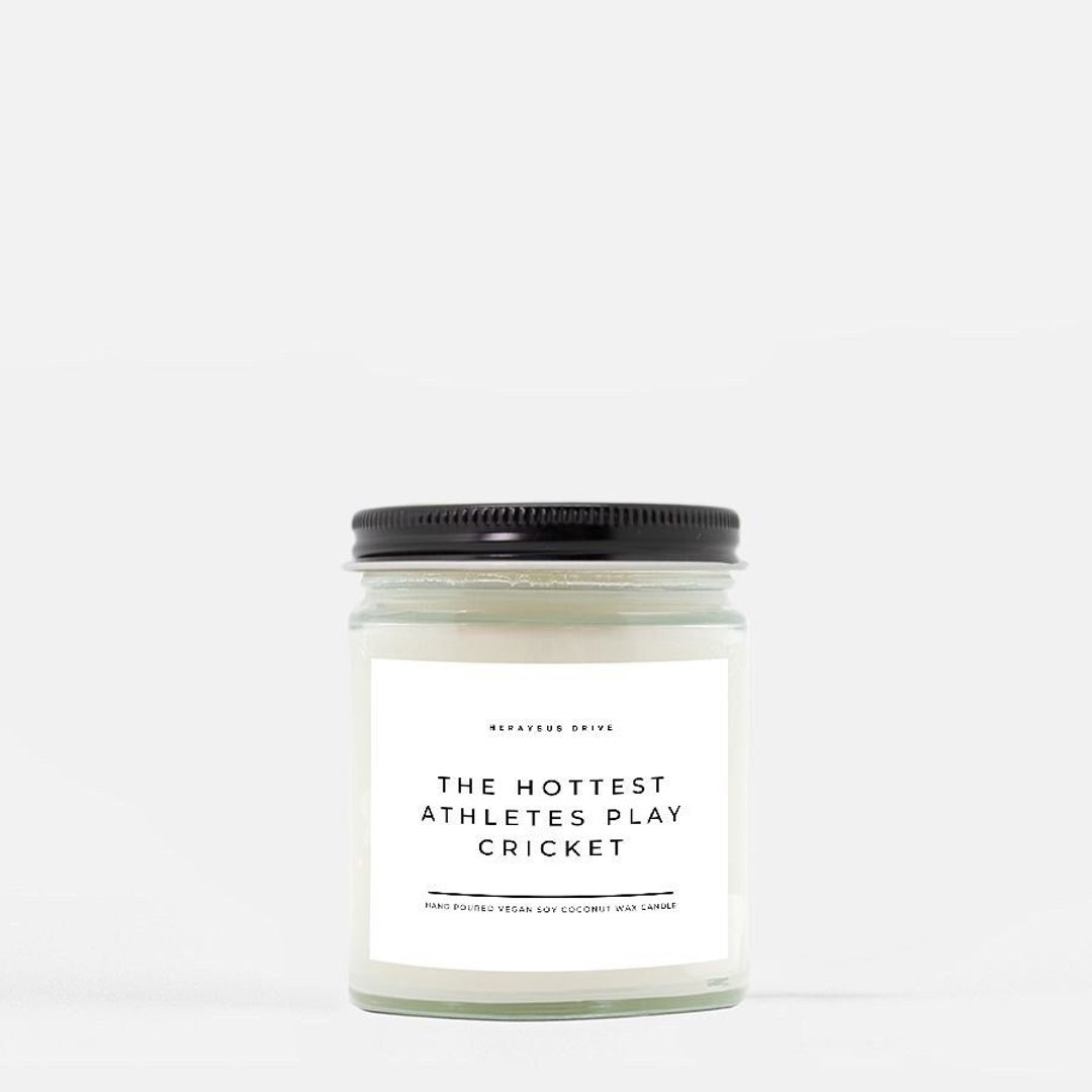 The Hottest Athletes Play Cricket Candle | Hand Poured 9 Oz. | Cricket ...